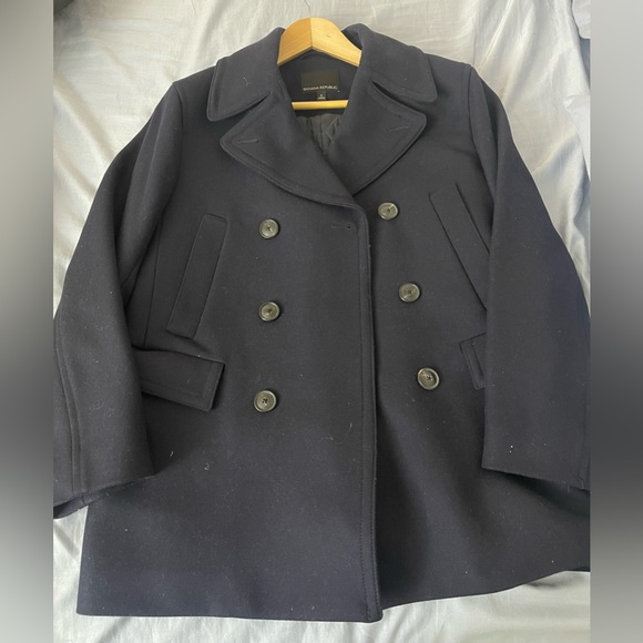 Banana Republic | Jackets & Coats | Banana Republic Pea Coat In Navy ...